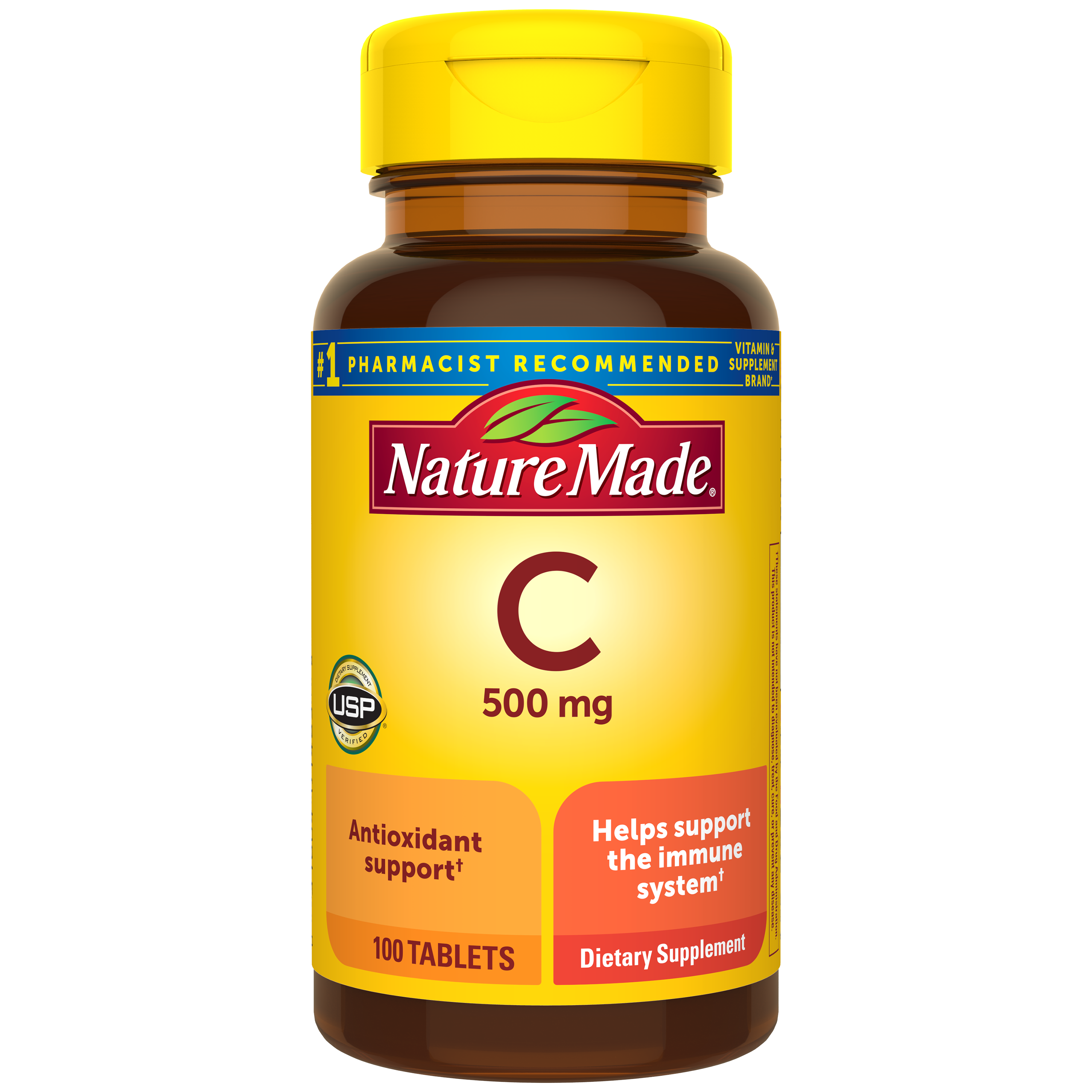 Vitamin C 500 mg Tablets | Neutralize Free Radicals | Nature Made®