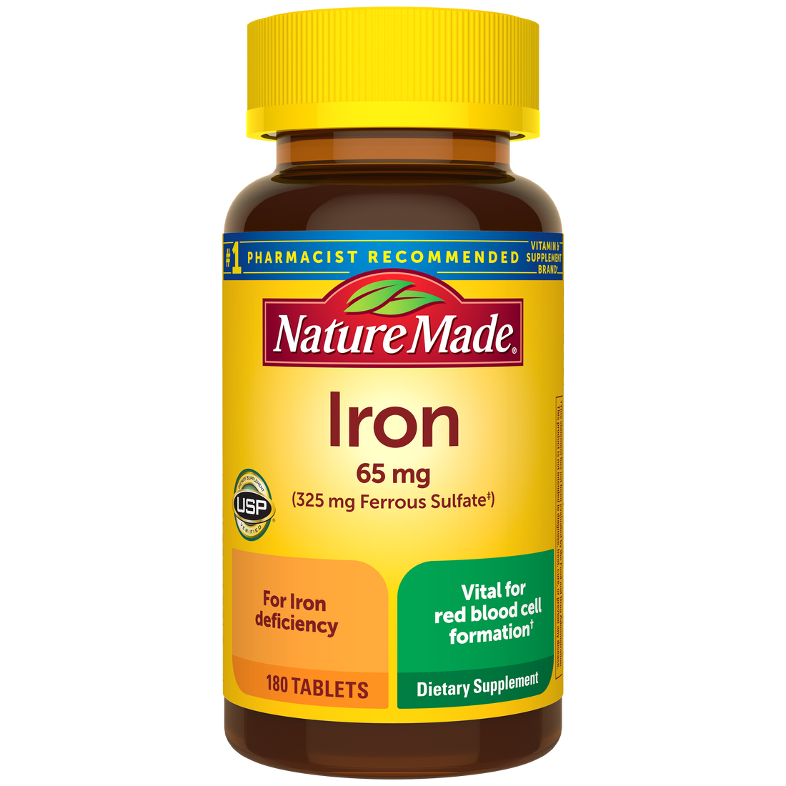 Iron Tablets | Vital for Red Blood Cell Formation | Nature Made®