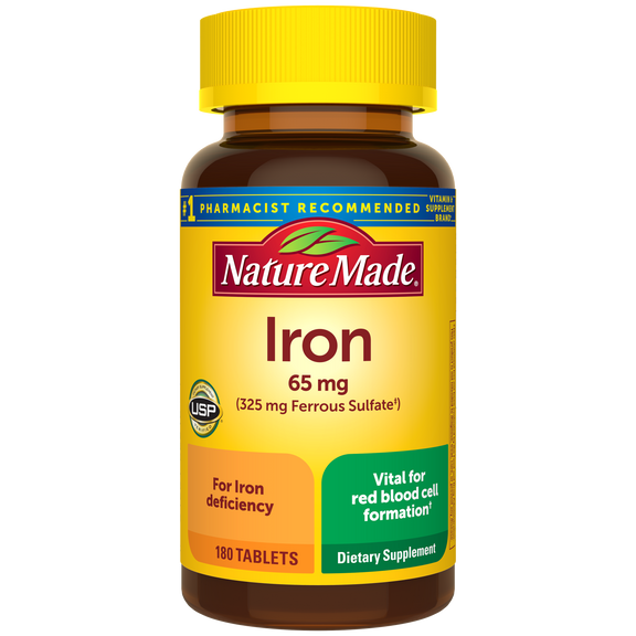 Iron Tablets | Vital for Red Blood Cell Formation | Nature Made®