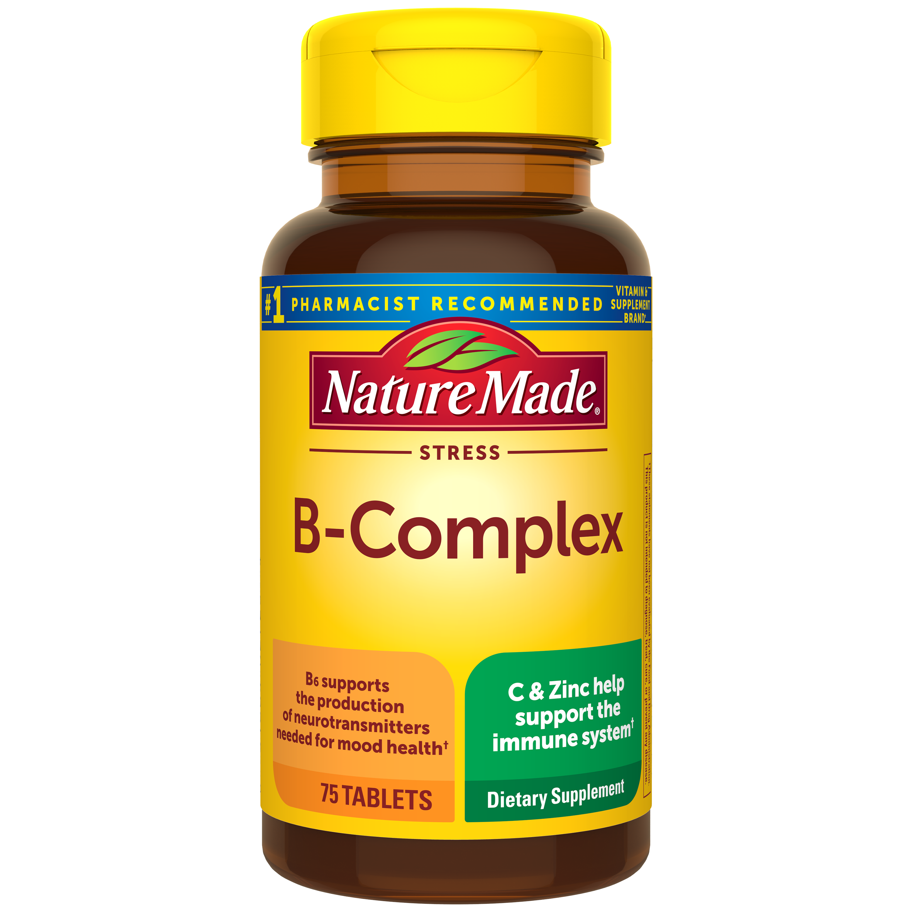 Stress B-Complex Tablets | Vitamin C and Zinc Included | Nature Made®