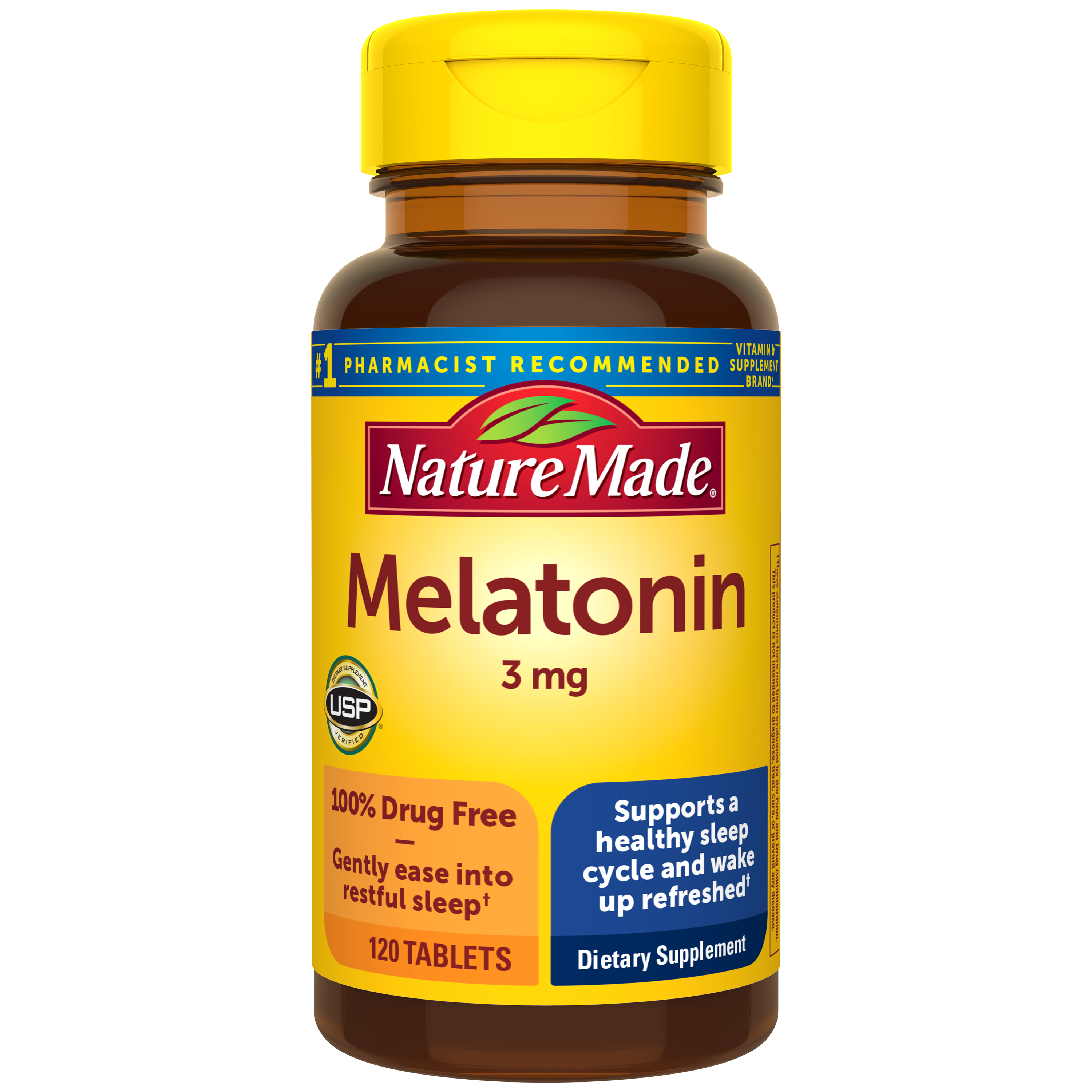 Melatonin 3 mg | Regulate Sleep and Wake Cycles | Nature Made®