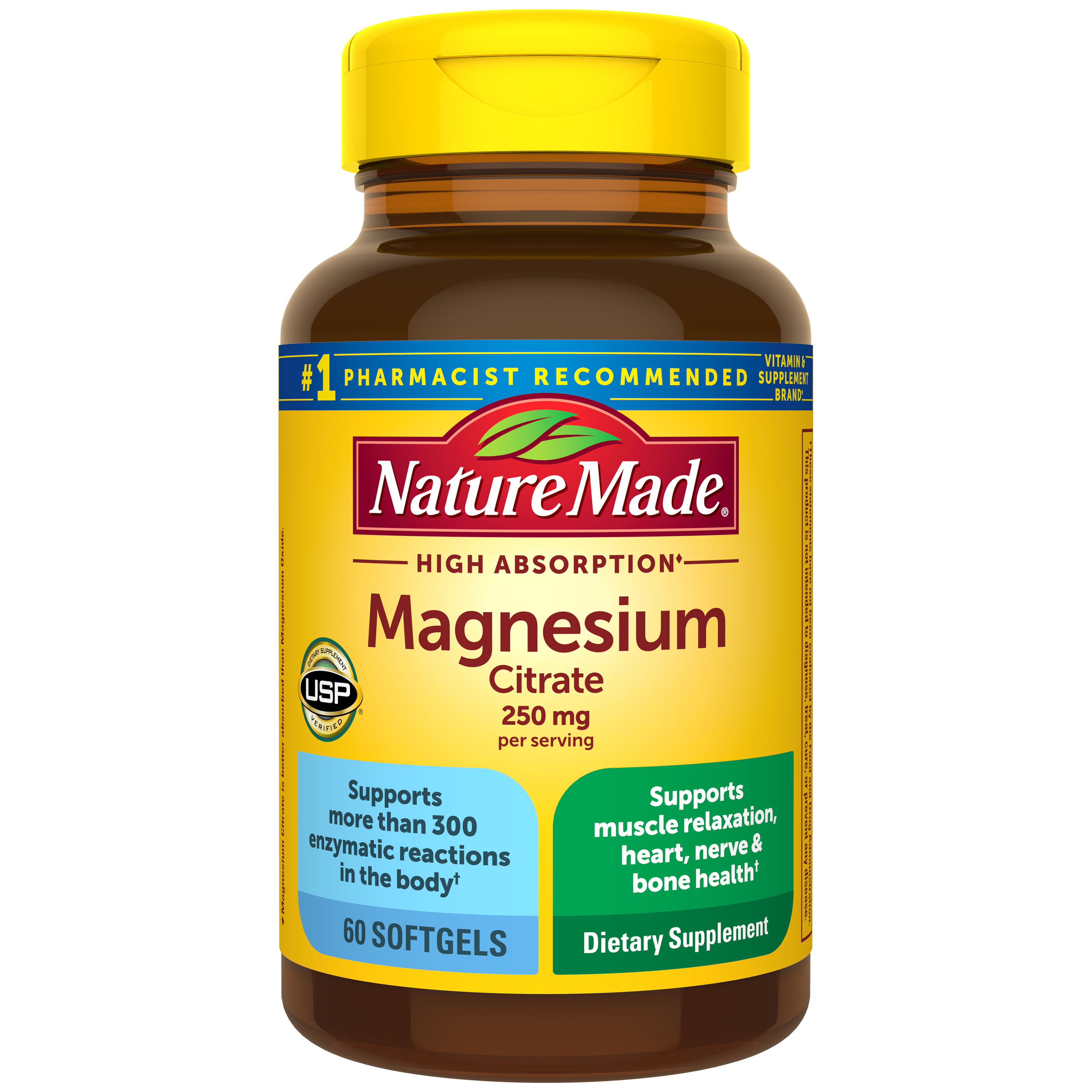 High Absorption Magnesium Citrate 250 mg Softgels & Nature Made®