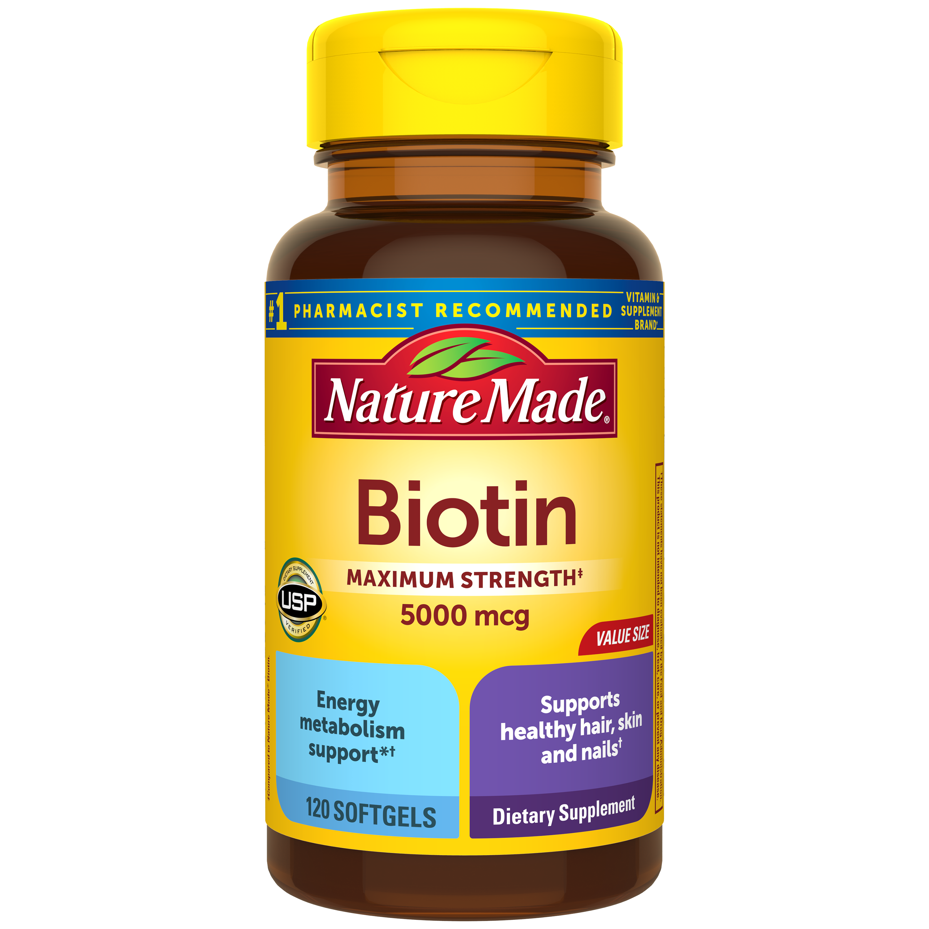 Biotin Maximum Strength‡ Softgels | Healthy Hair, Skin and Nails ...