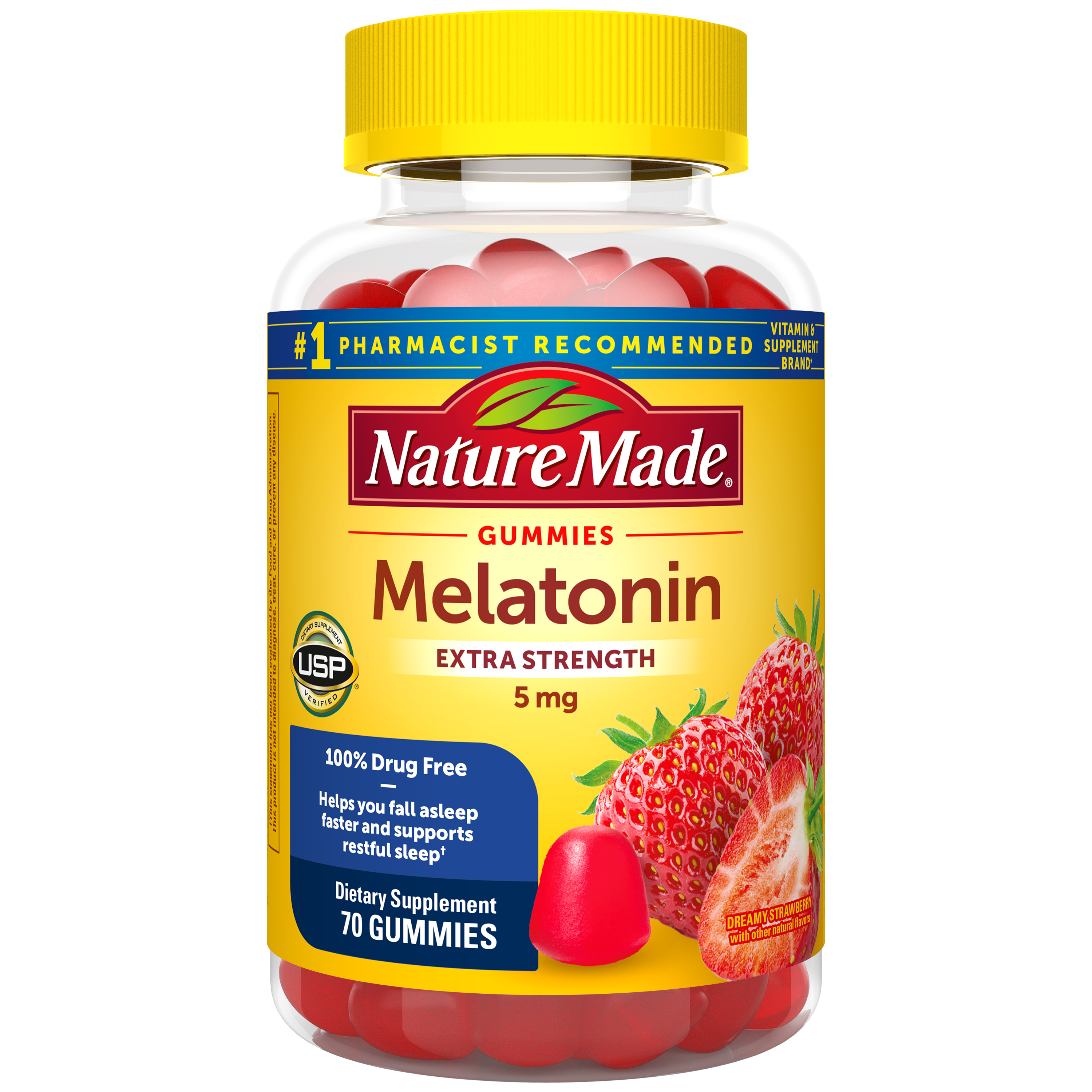 5 mg Melatonin Extra Strength Gummies & Nature Made®