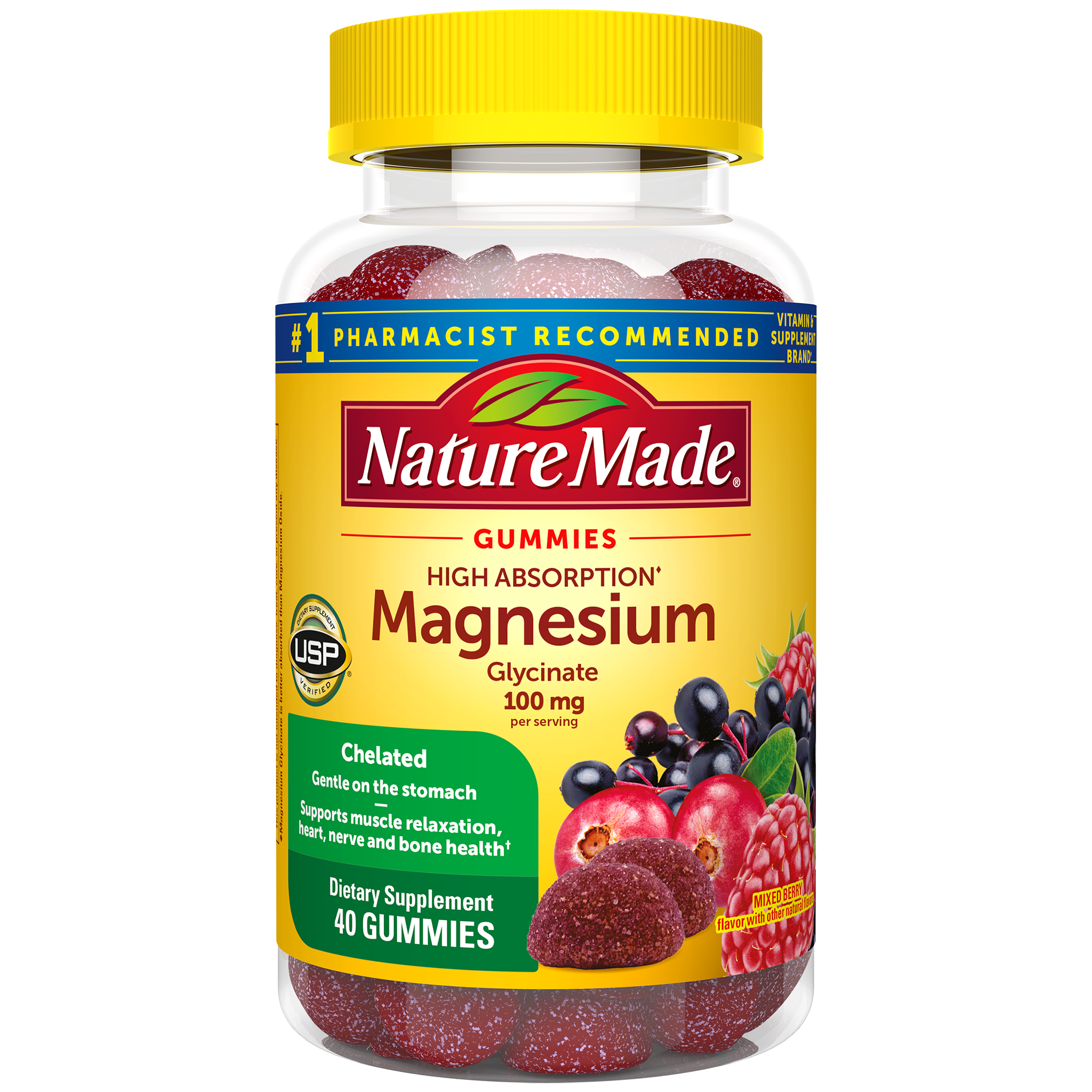 High Absorption Magnesium Glycinate Gummies & Nature Made®