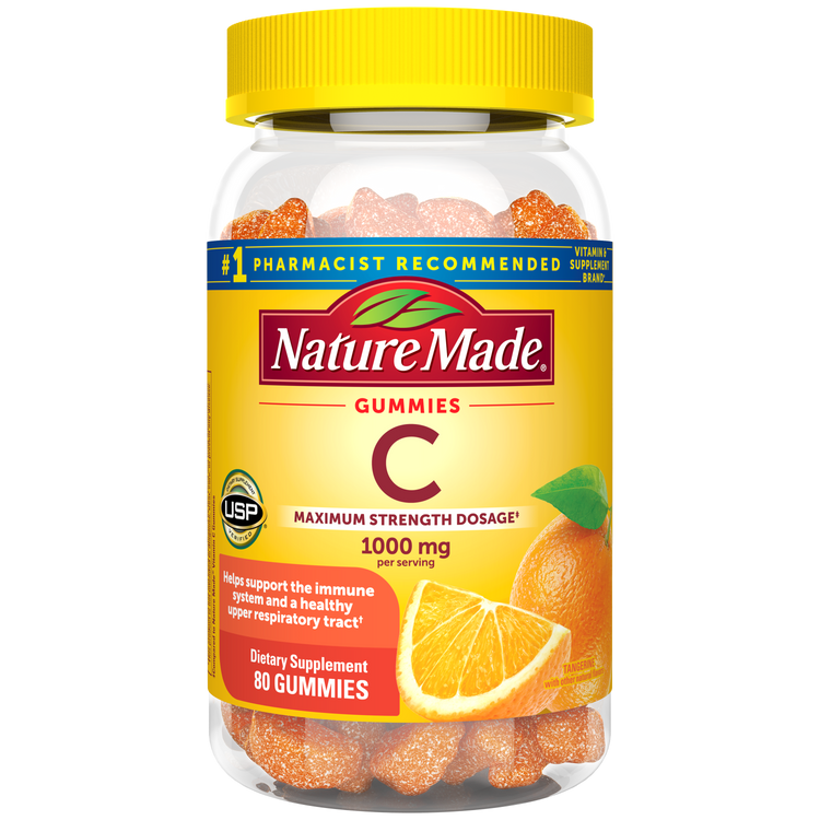 Vitamin C Gummies Maximum Strength Dosage‡ 1000 mg per serving & Nature ...