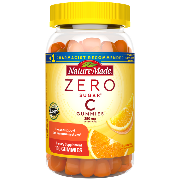 Zero Sugar‡ Vitamin C Gummies 250 Mg Per Serving & Nature Made®