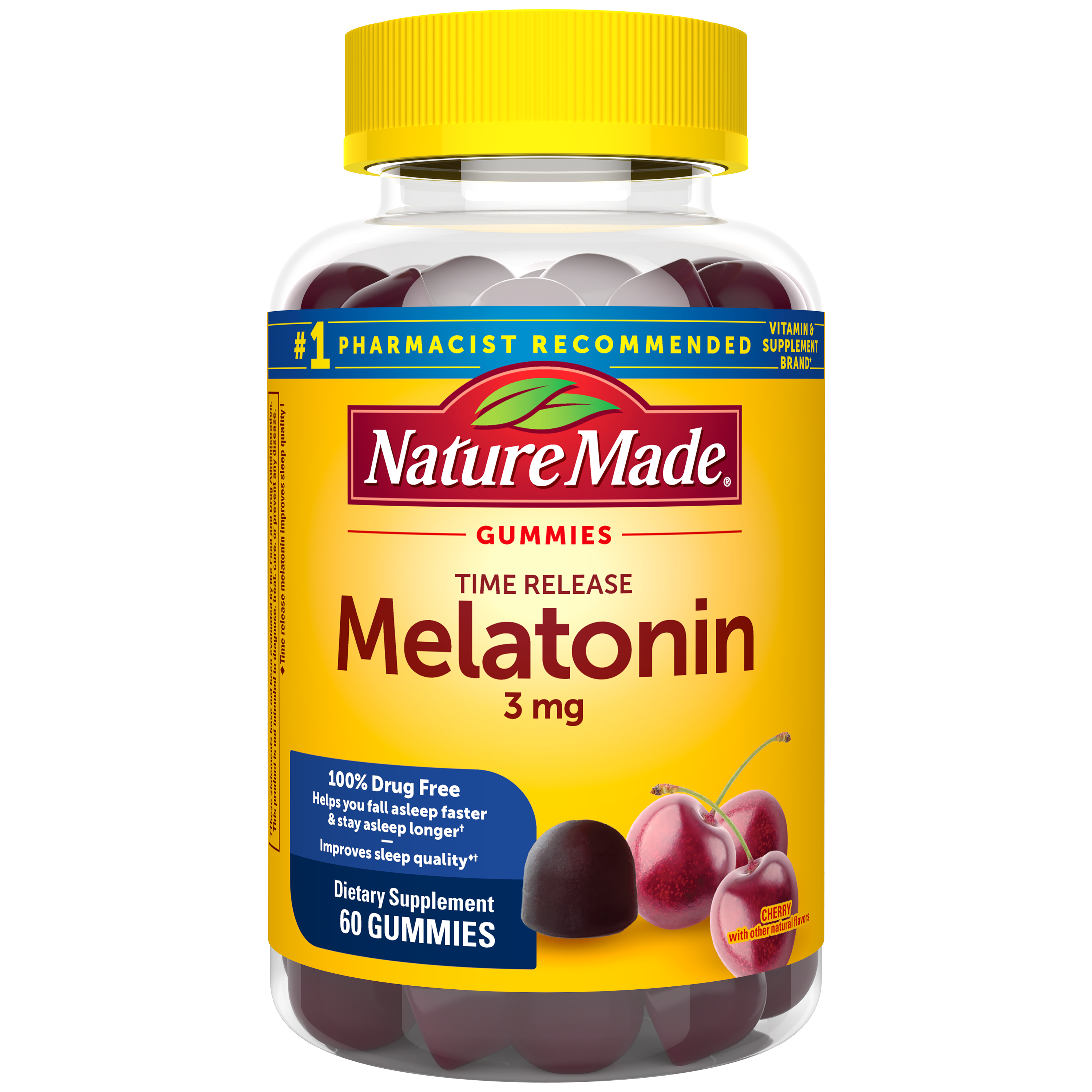 Time Release Melatonin Gummies 3 mg for Sleep Support & Nature Made®