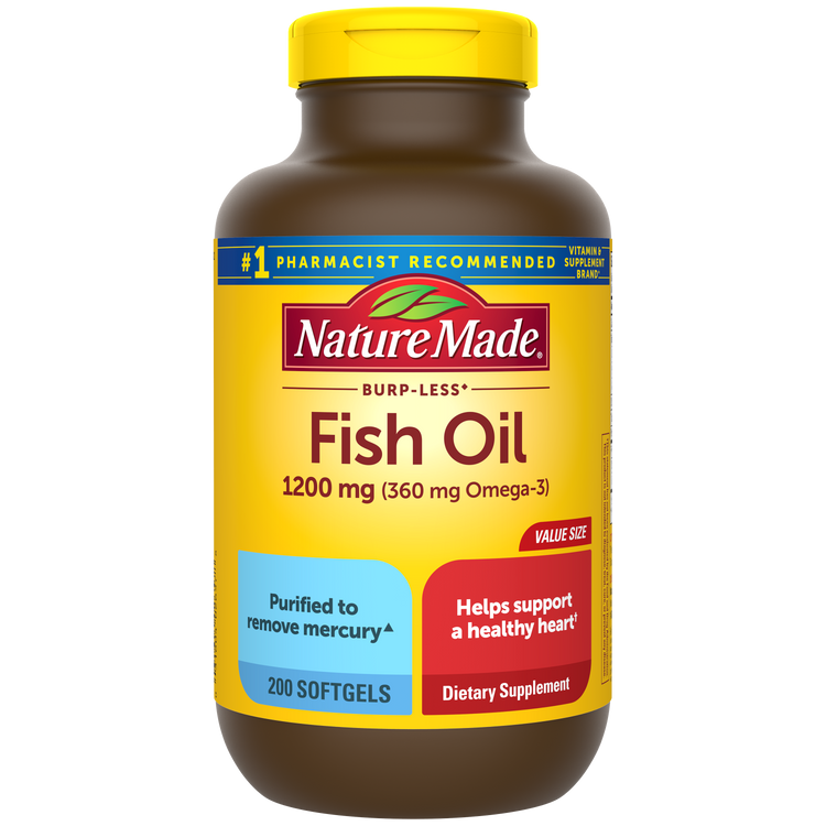 Burpless Fish Oil 1200 mg | Nature Made®