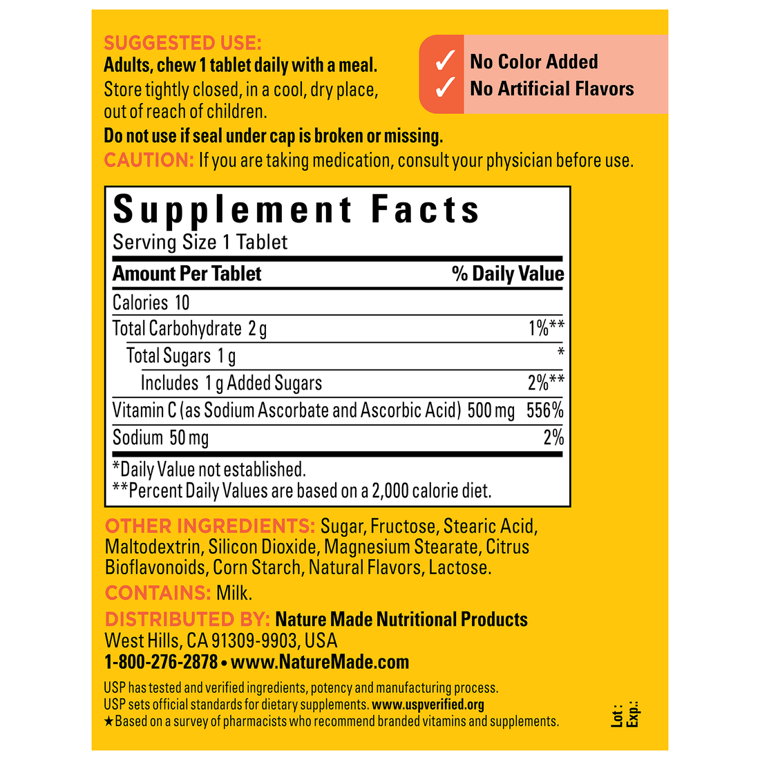 Chewable Vitamin C 500 mg | Supports your Immune System | Nature Made®