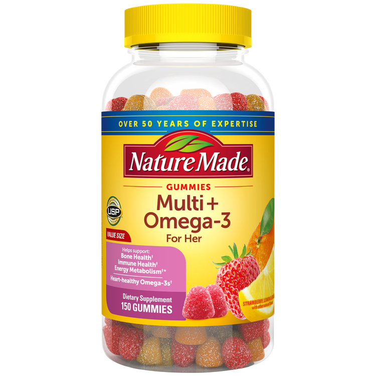 Multivitamins for Her Plus Omega-3s Gummies | Nature Made®