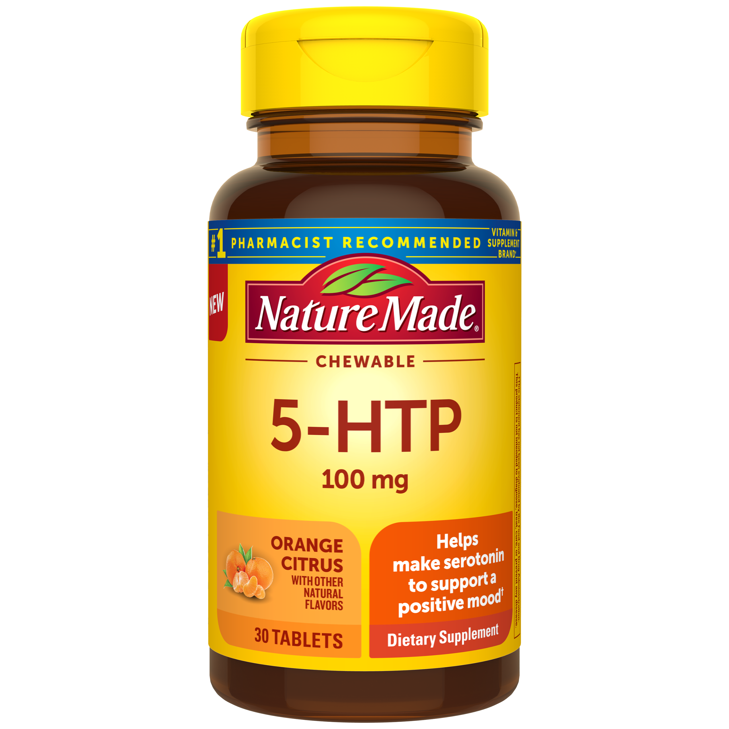 5-HTP 100 mg Chewable Tablets & Nature Made®