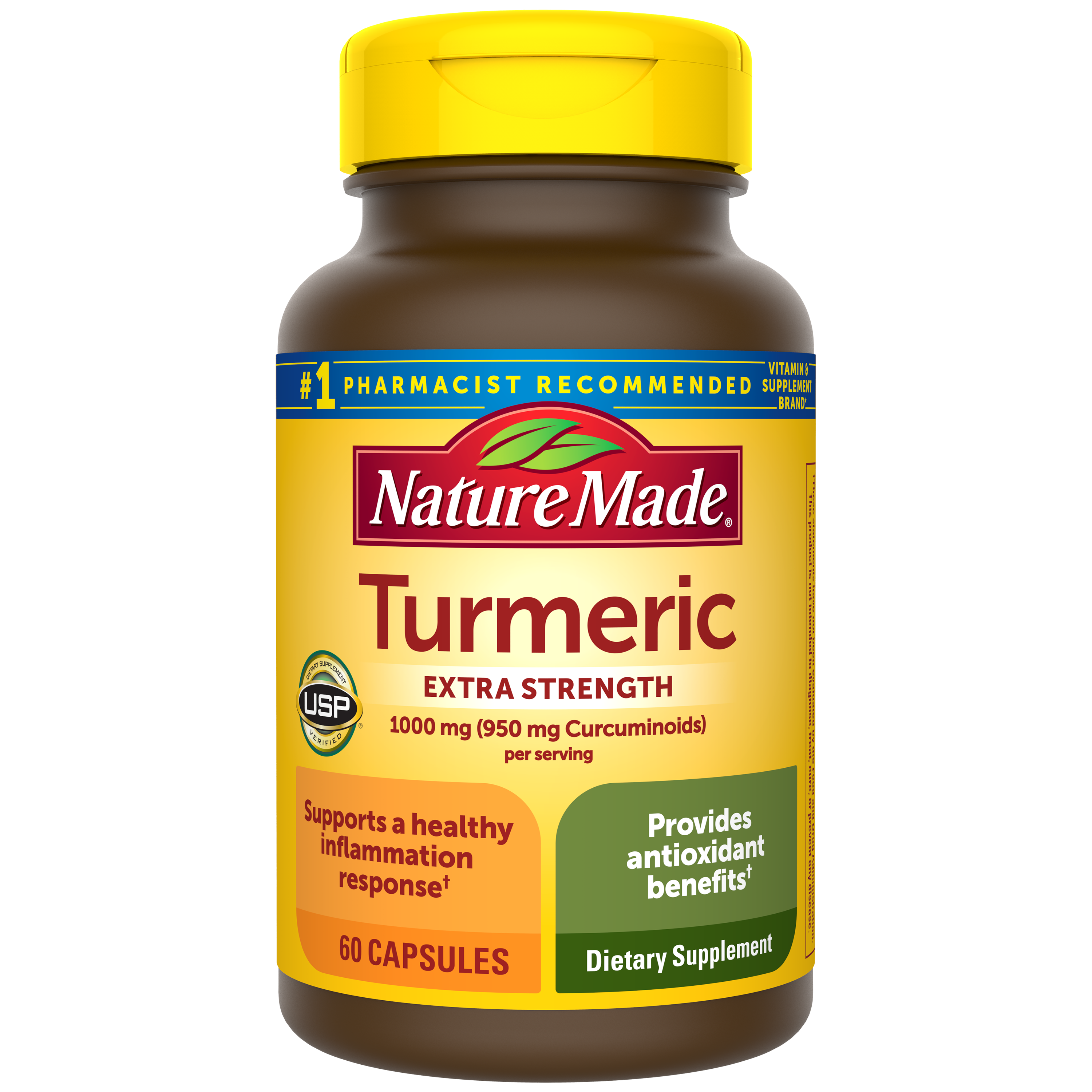 Turmeric Extra Strength 1000 mg (950 mg Curcuminoids) Per Serving Caps ...